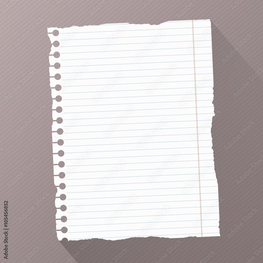 Torn Notebook Page Background