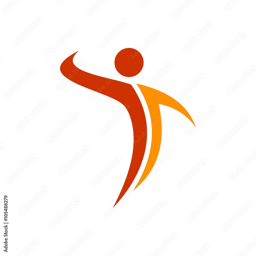 happy man logo Stock Vector | Adobe Stock