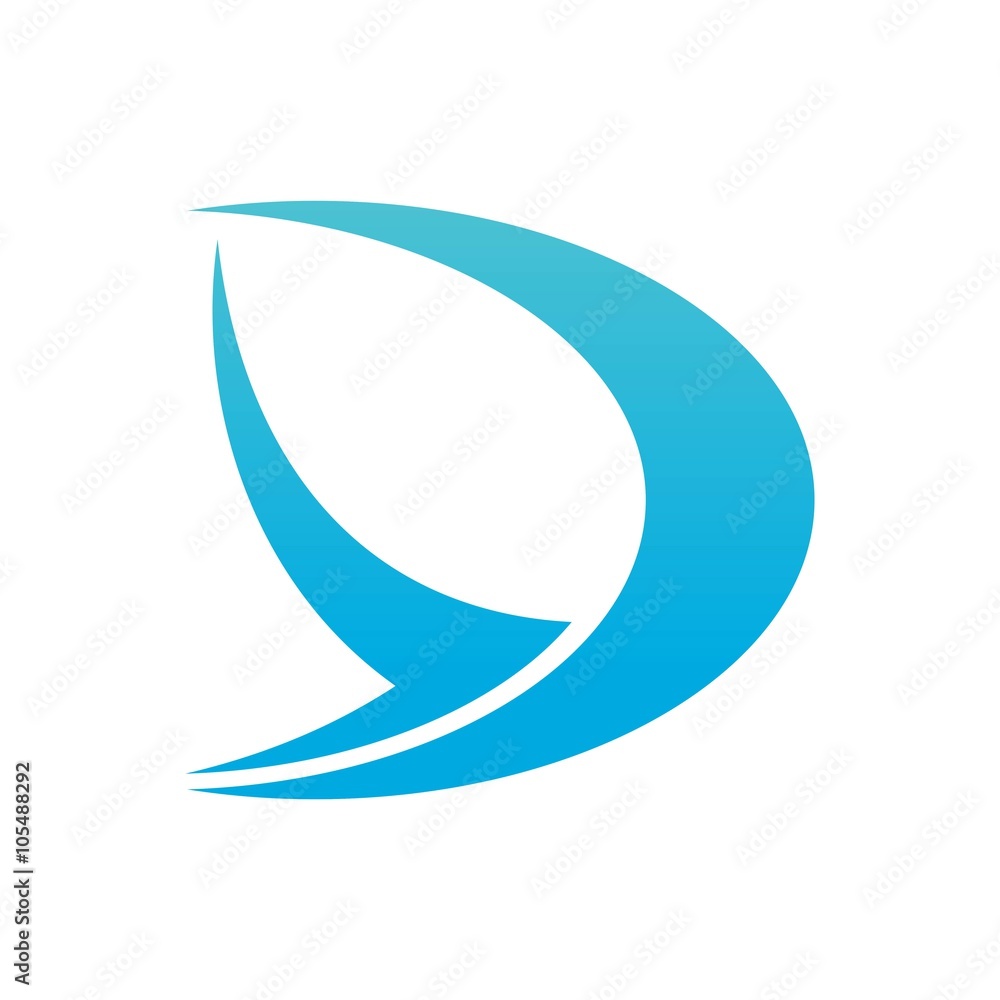 Letter D abstract logo Stock-Vektorgrafik | Adobe Stock