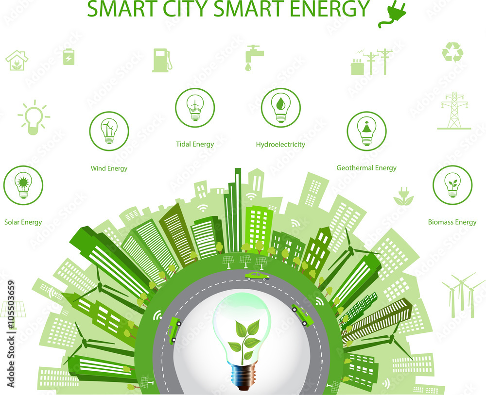 Sustainable City Concept