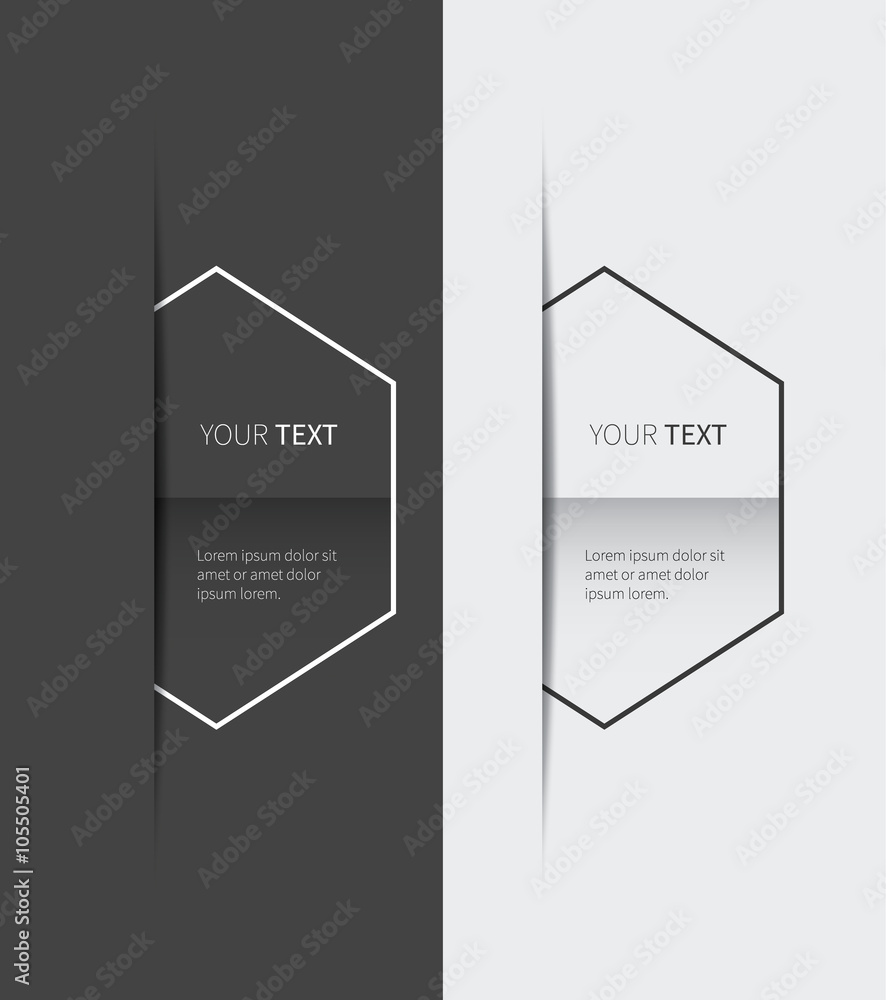 vector polygon template / place your text in free space background ...