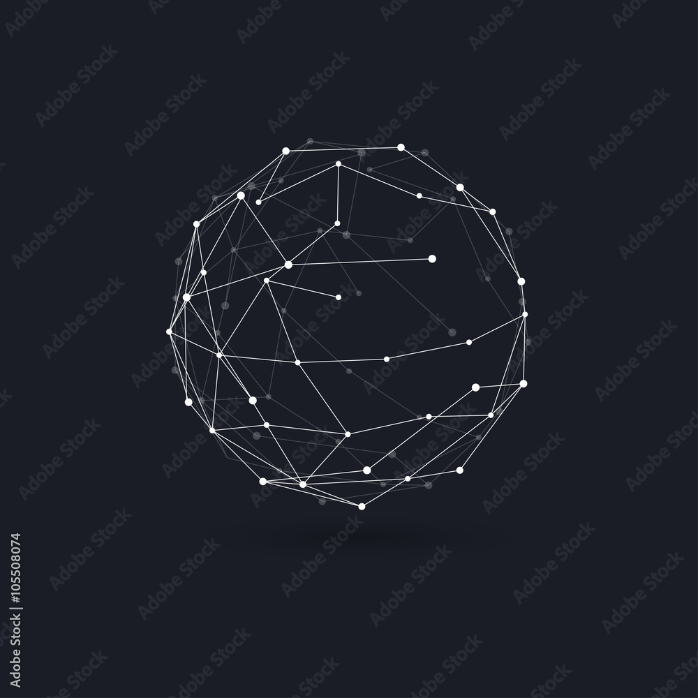 Abstract sphere circles Stock Vector | Adobe Stock