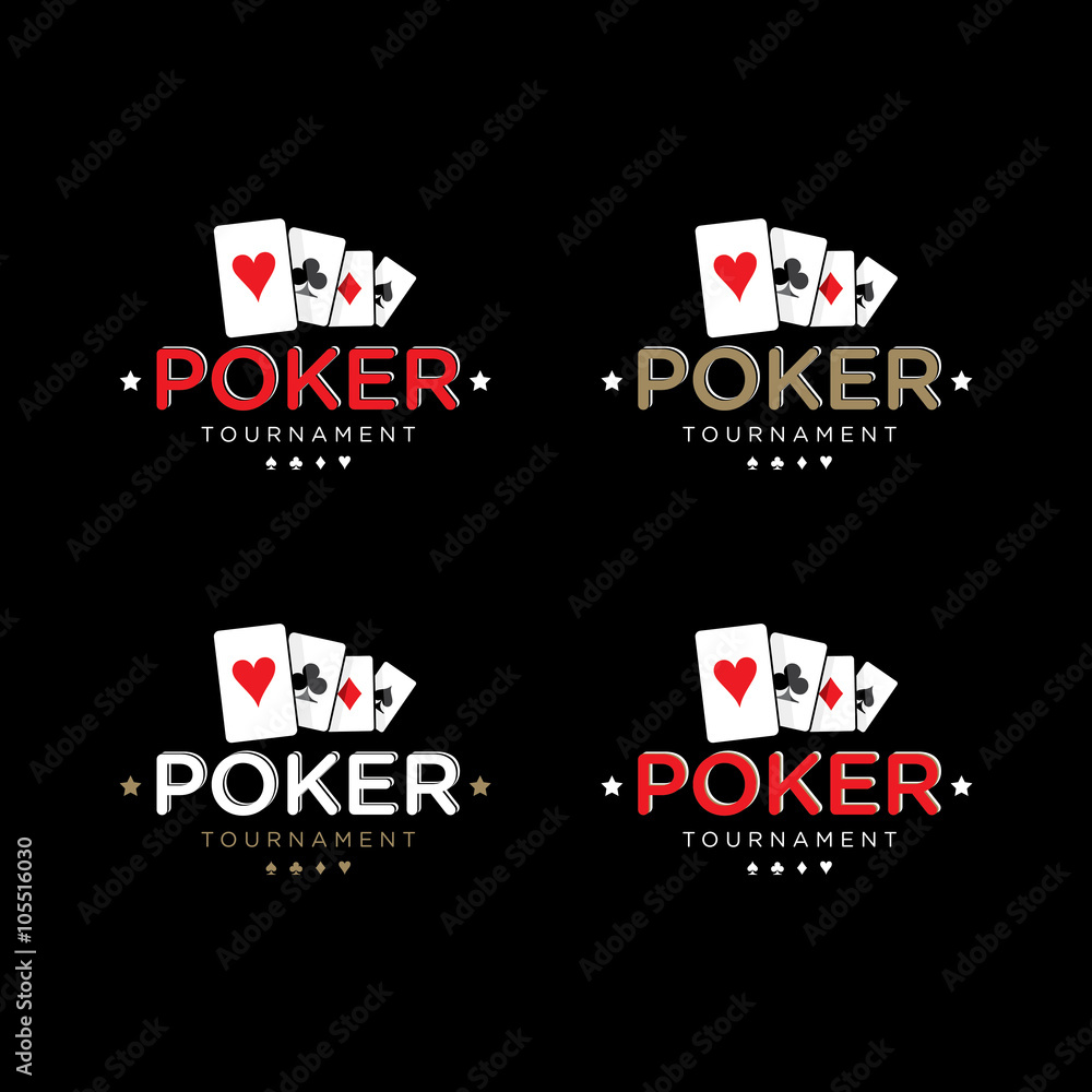 Poker Vector Logo Set Stock Vector | Adobe Stock