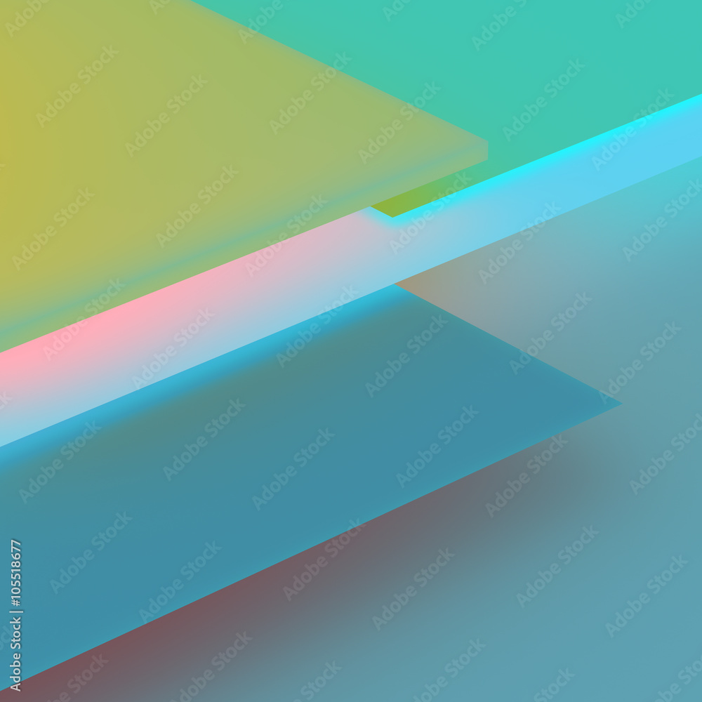 Geometric shapes with soft vibrant colors. Background for compositions ...