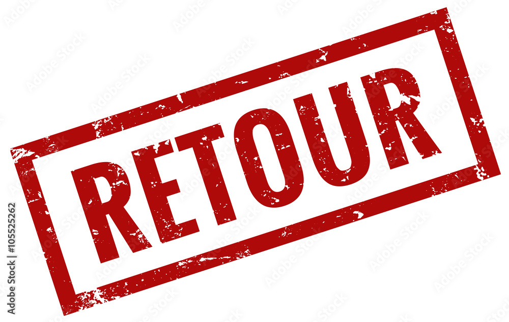 Retour Stempel rot grunge Stock-Vektorgrafik | Adobe Stock