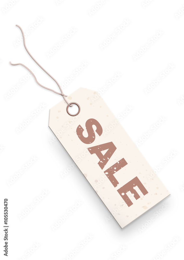 Rabatt-Schild, Anhänger, sale Stock-Vektorgrafik | Adobe Stock