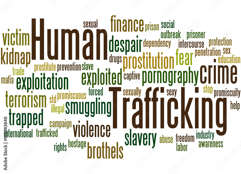 Human Trafficking, word cloud concept 4 Illustration Stock | Adobe Stock