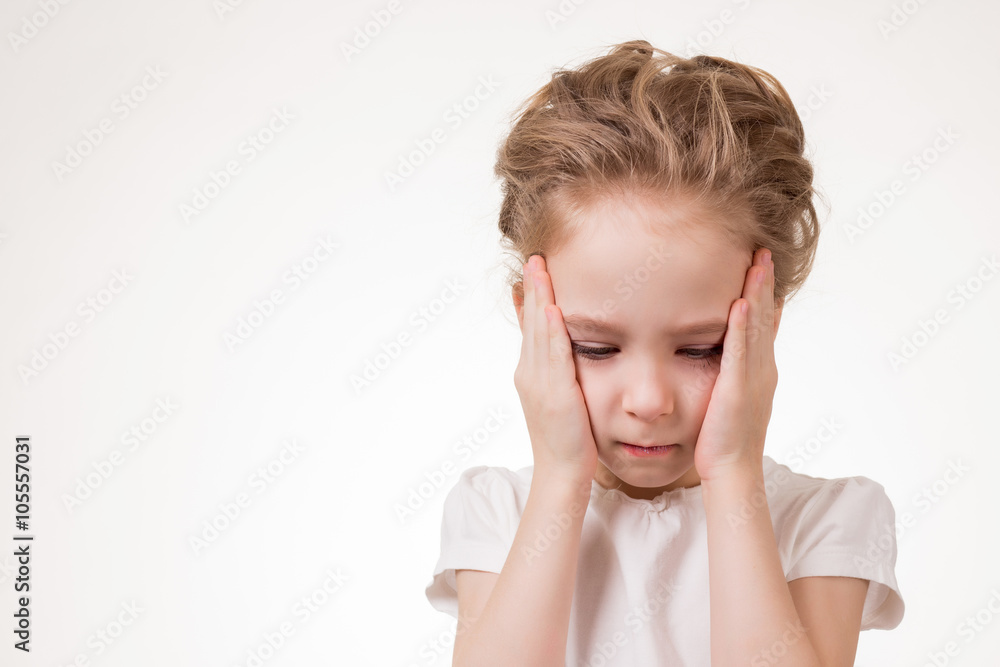 Young girl very frustrated isolated on white background Stock Photo ...