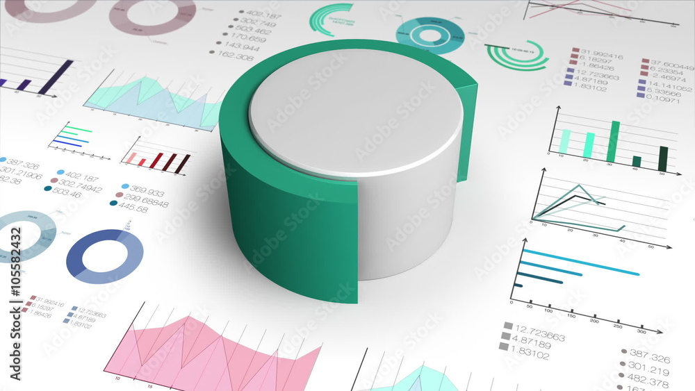70 percent circle cylinder pie chart and various graph chart for ...