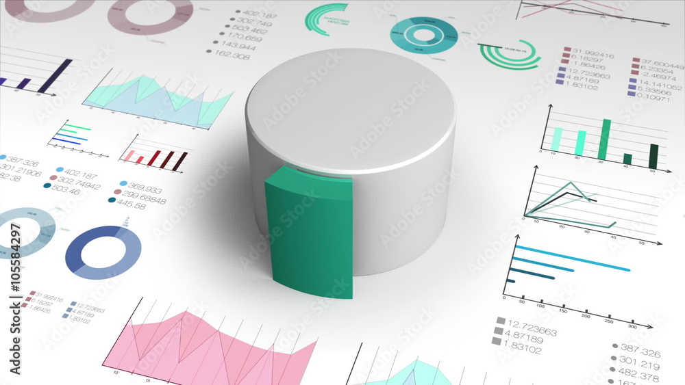 10 percent circle cylinder pie chart and various graph chart for ...