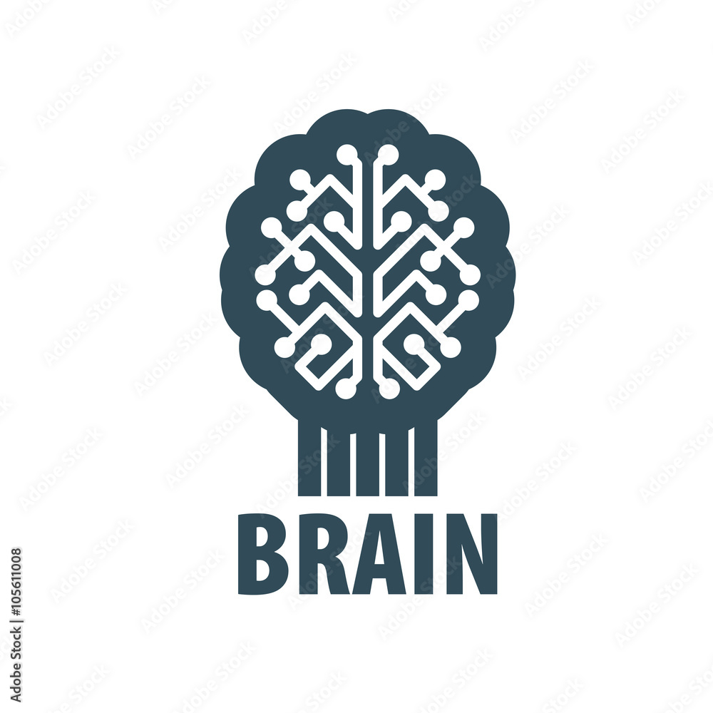 Vector brain logo Stock Vector | Adobe Stock