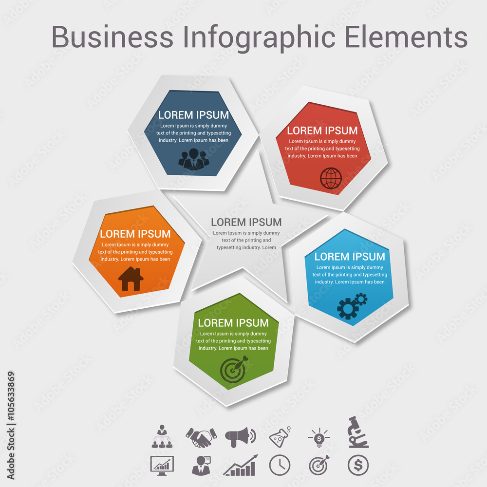 Business Infographics Vector illustration. can be used for workflow ...