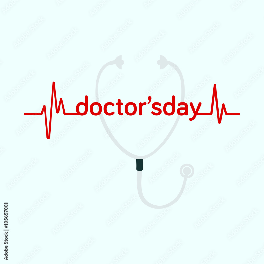 Doctors Day Logo Stock Vector | Adobe Stock