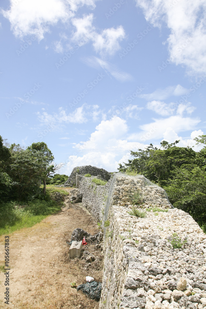 Itokazu gusuku, Itokazu castle ruins in Okinawa, Japan Stock Photo ...