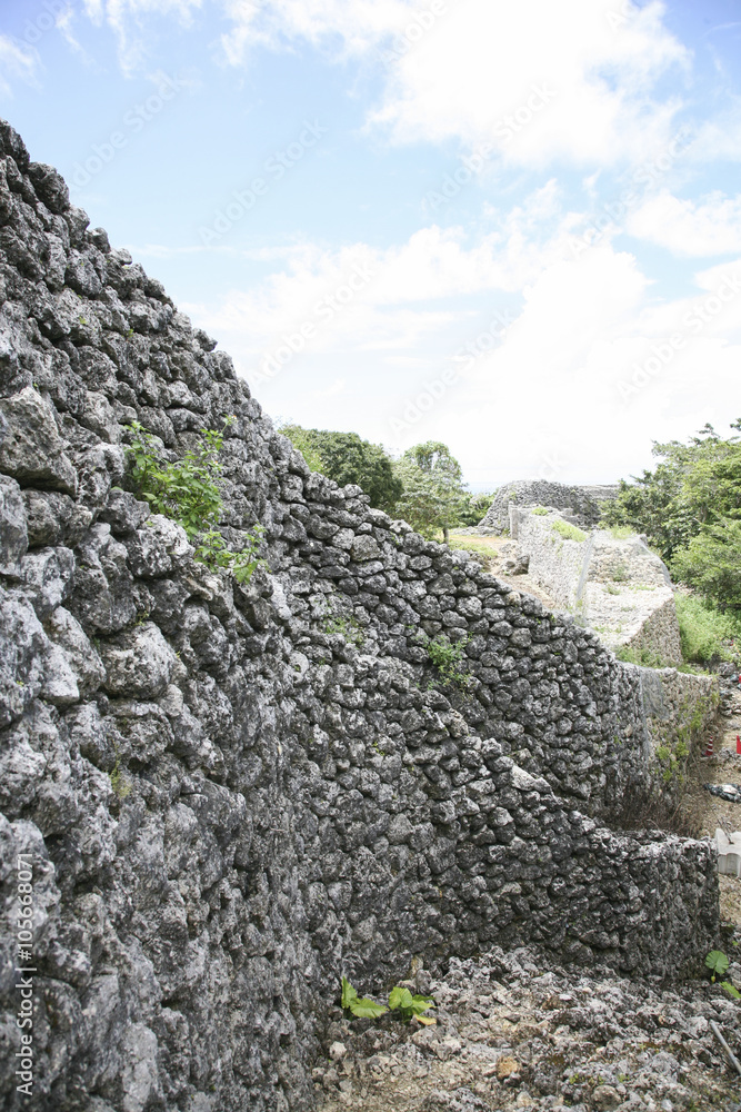 Itokazu gusuku, Itokazu castle ruins in Okinawa, Japan Stock Photo ...