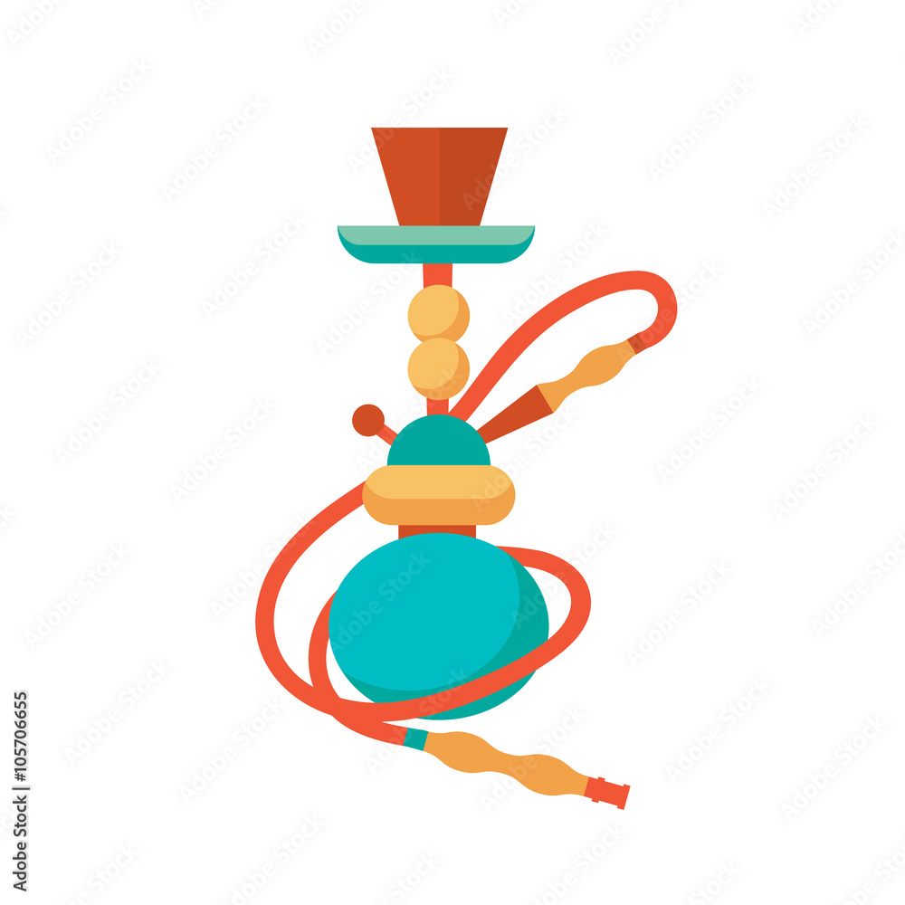Hookah vector illustration, Hookah icon. Shisha bar, Hookah smoke ...