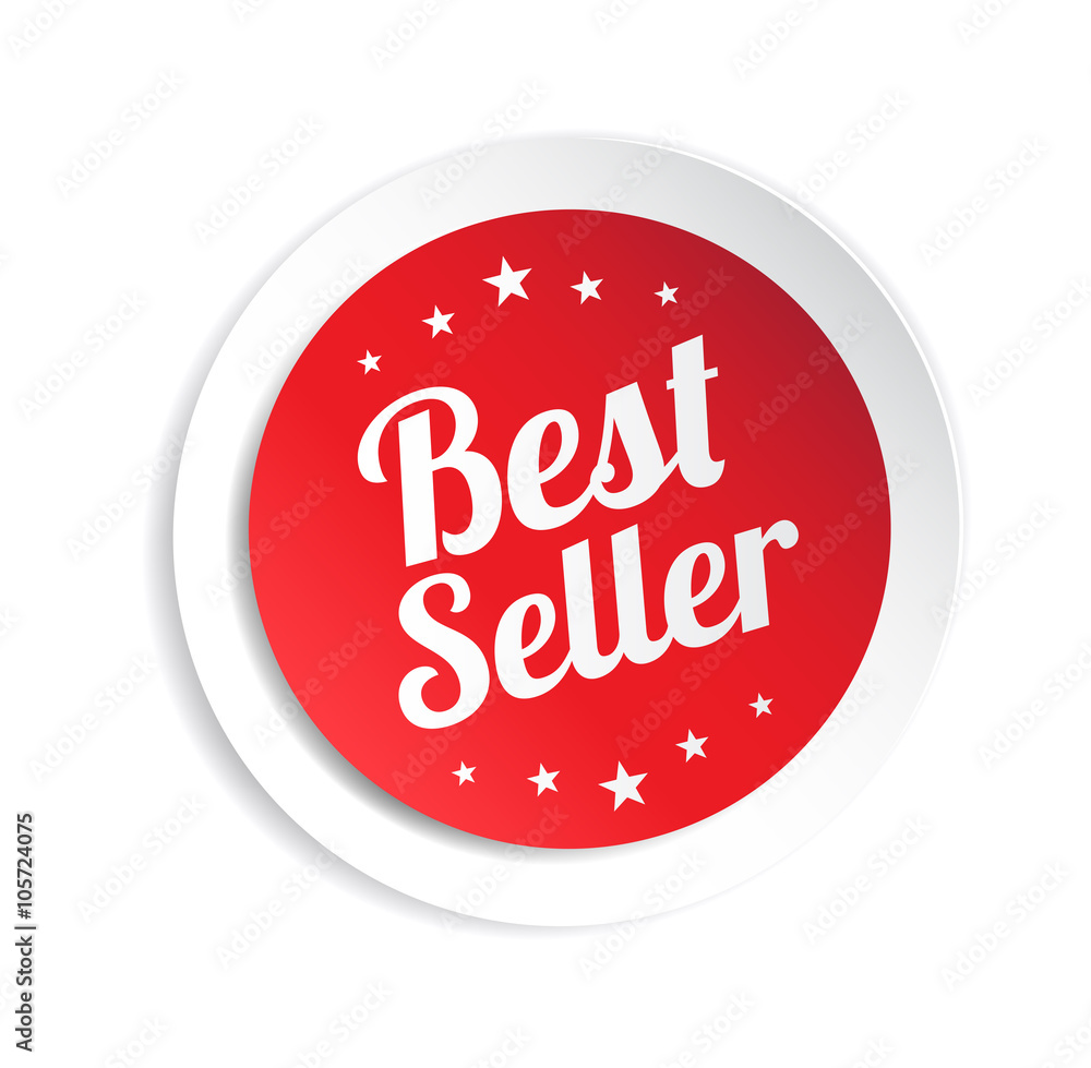 Best Seller Sticker Stock Vector | Adobe Stock