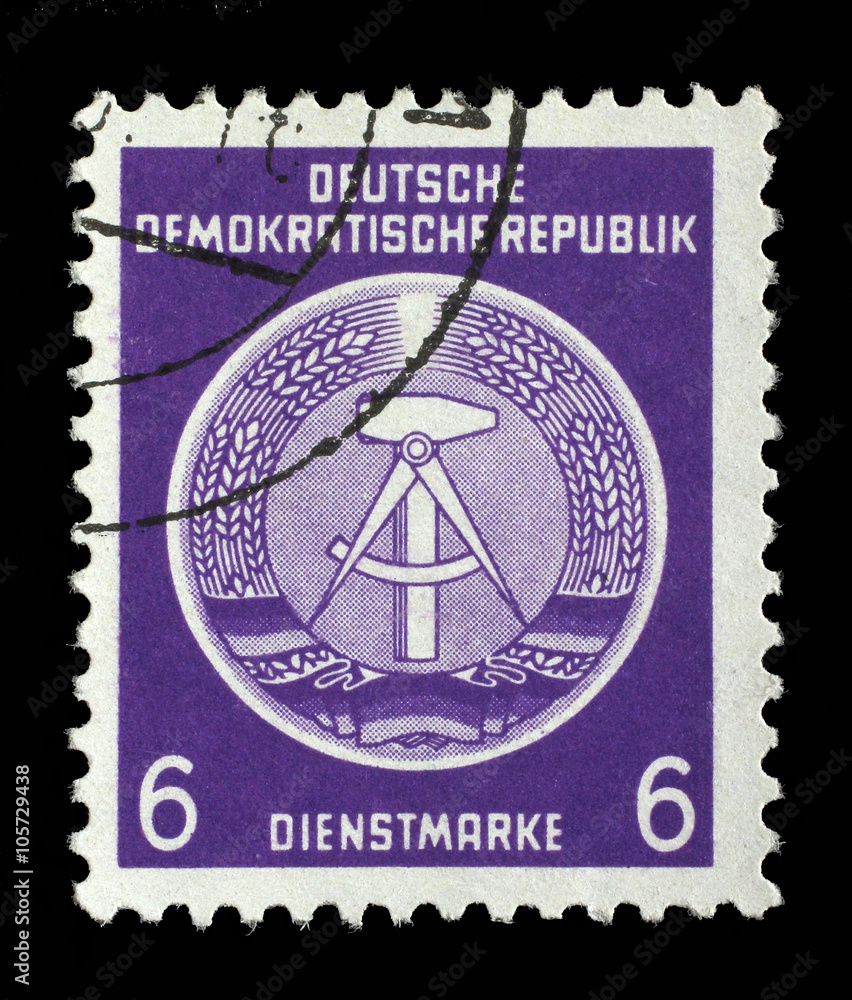 Stamp printed in GDR (German Democratic Republic - East Germany) shows ...