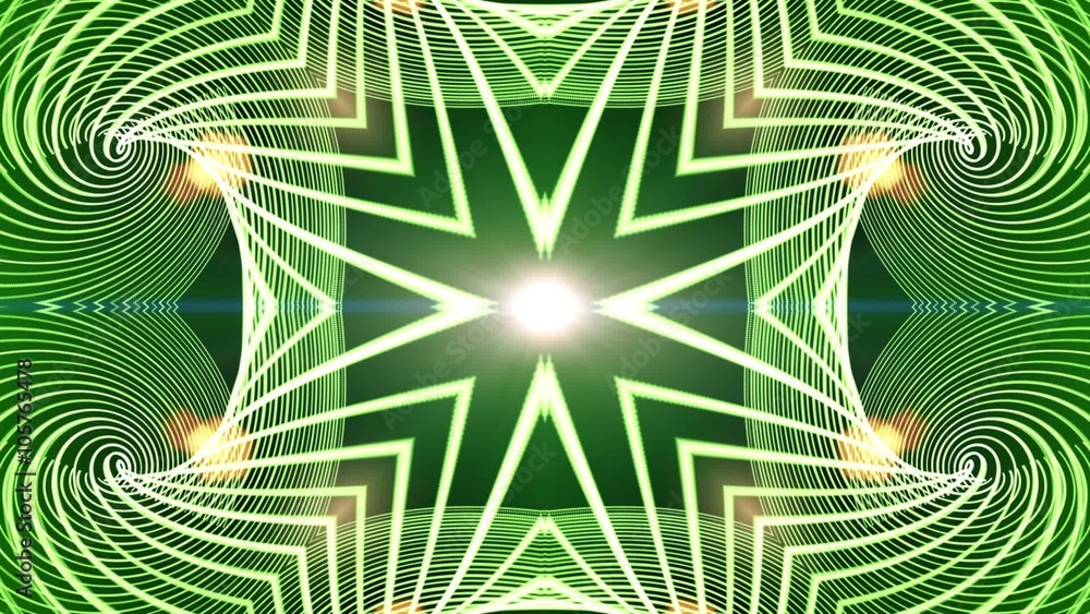 Changing forms of green animated background. Abstract motion background. Loop ready animation ...