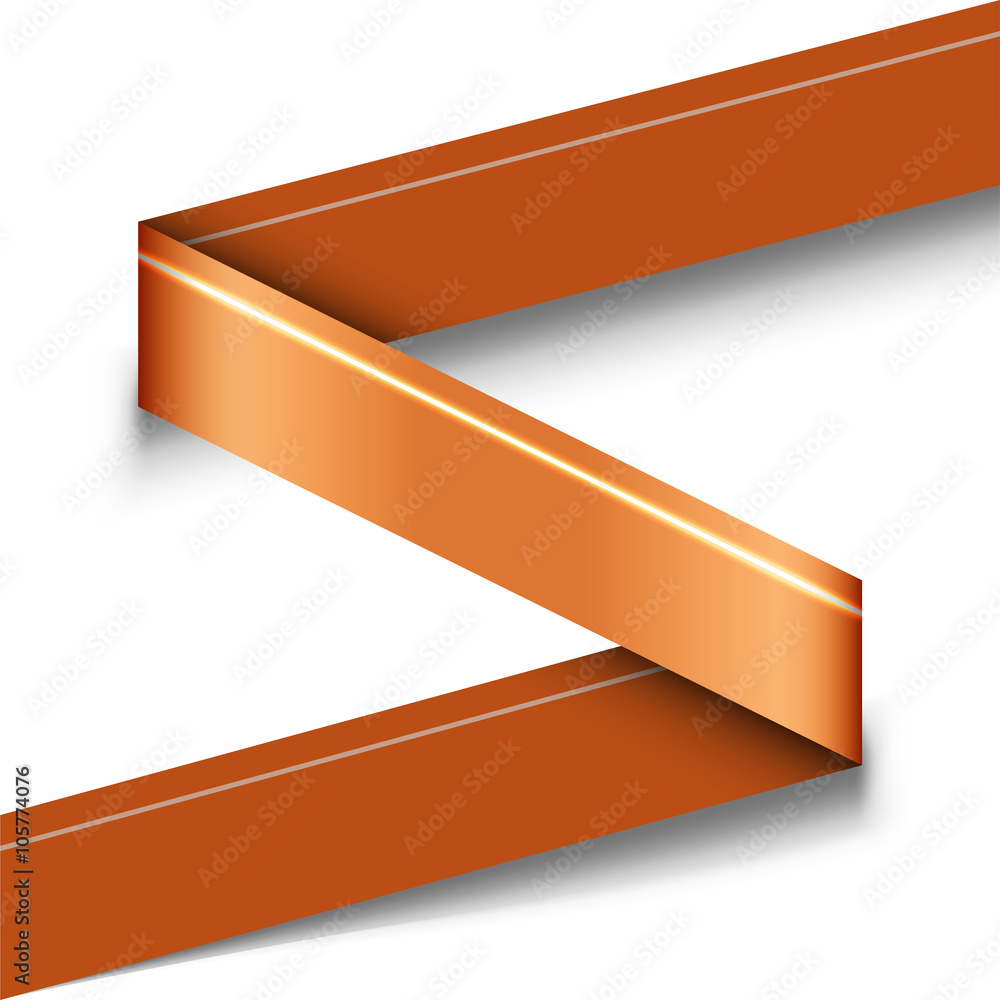 Orange vector infographics design isolated on white without samp Stock ...