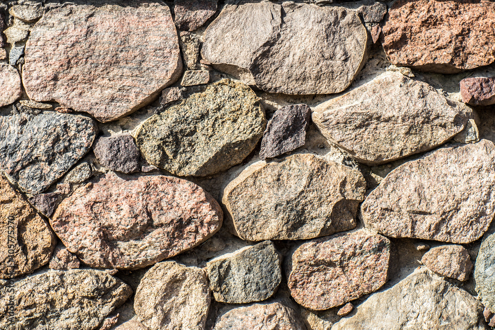 Feldsteinmauer Stock-Foto | Adobe Stock