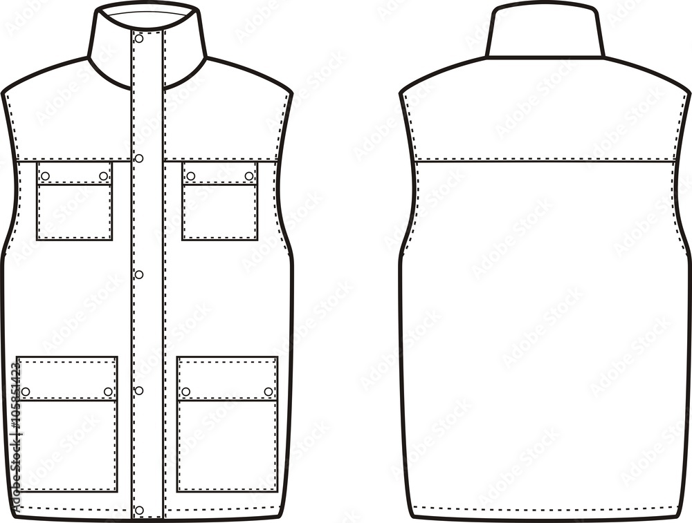Vest Stock Vector | Adobe Stock