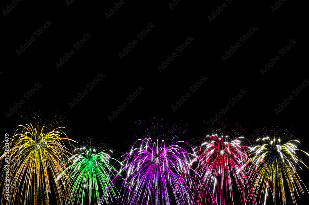 fireworks background Stock Illustration | Adobe Stock