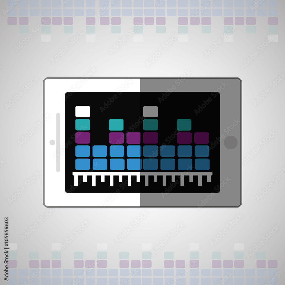 Music icon design Stock Vector | Adobe Stock