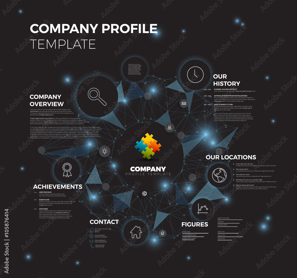 Vector Company infographic overview design template Stock Vector ...