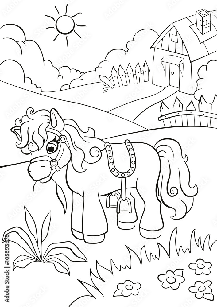 Field Of Grass Coloring Page