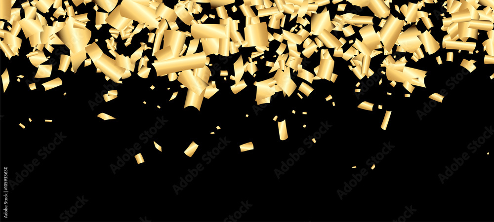 Banner with confetti. Stock Vector | Adobe Stock