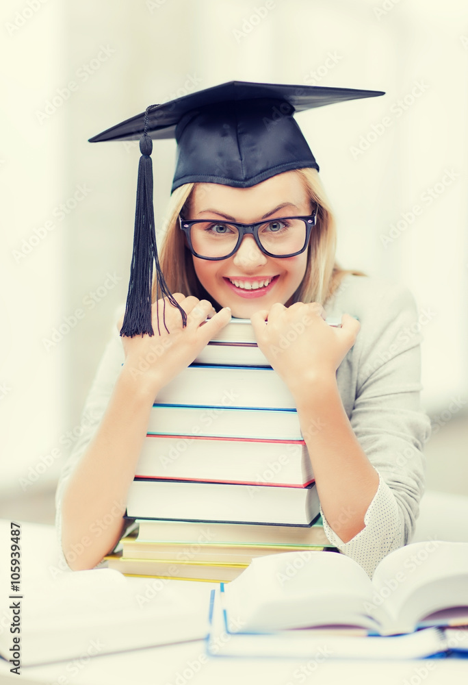 student in graduation cap Stock Photo | Adobe Stock