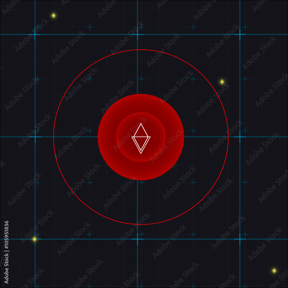 marine radar background with grid coordinates Stock Vector | Adobe Stock