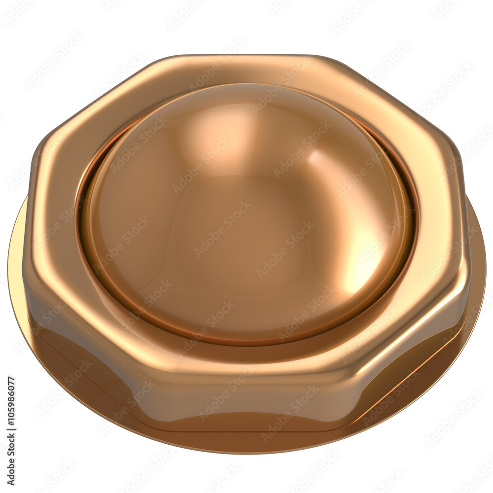 Button gold start turn off on action push down activate ignition power ...