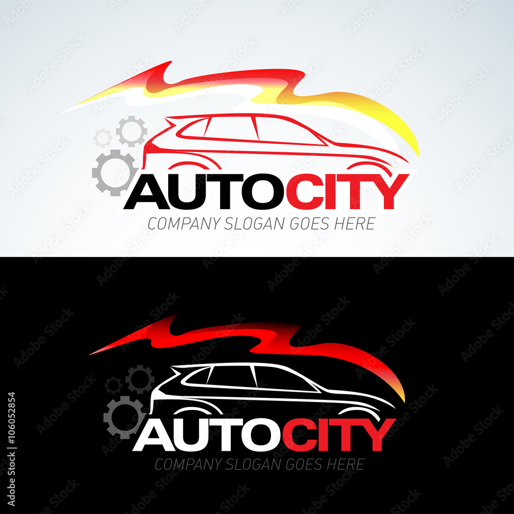 Auto city car logo template, Auto Cars,Car logo,Speed,automotive,auto ...