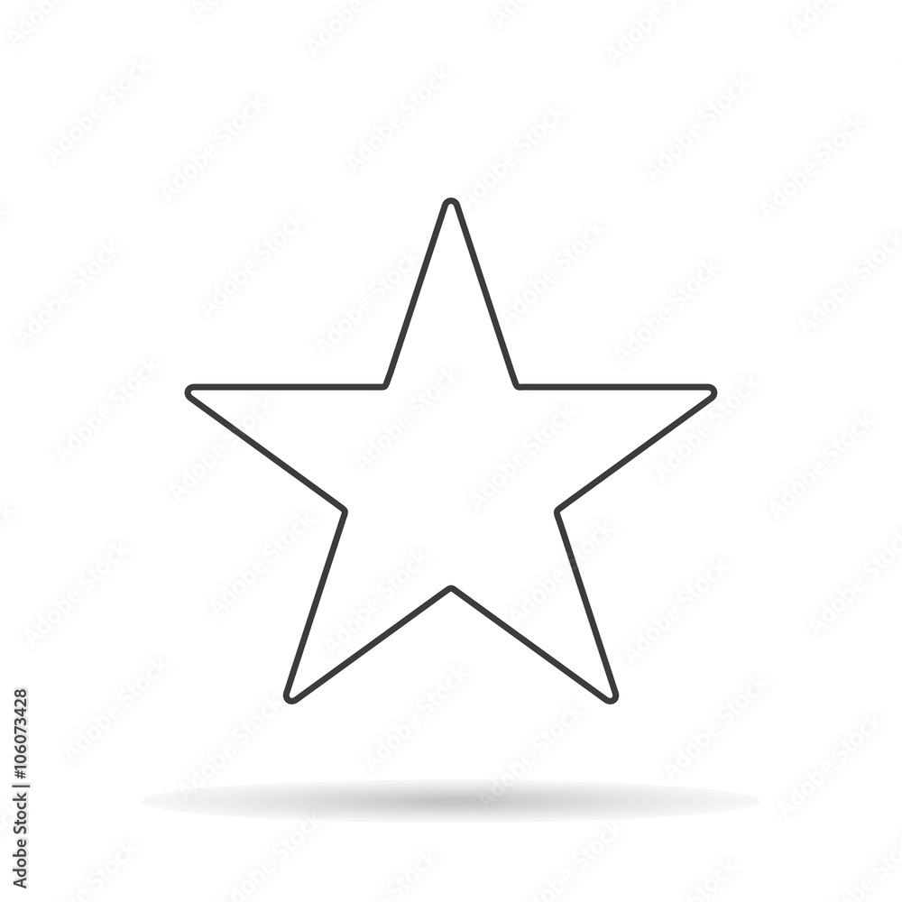 Clasic star Icon Vector. Clasic star Icon JPEG. Clasic star Icon ...