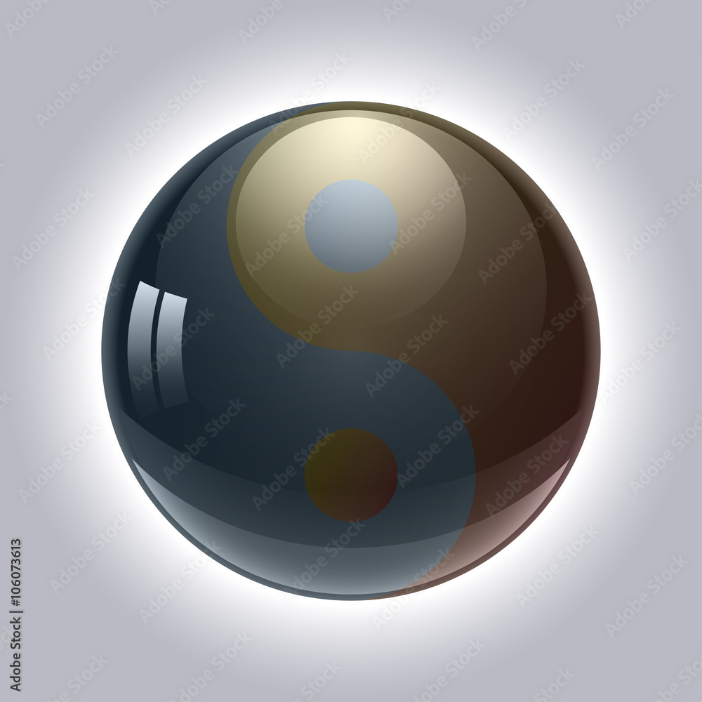 Yin Yang ball Vector. Yin Yang ball JPEG. Yin Yang ball Object. Yin ...