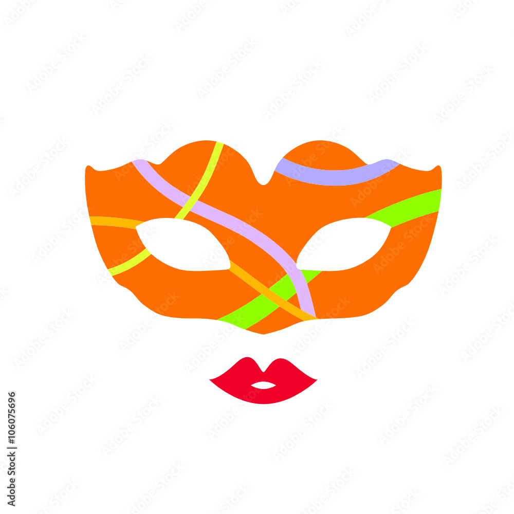 venice mask fantasy illustration Stock Vector | Adobe Stock