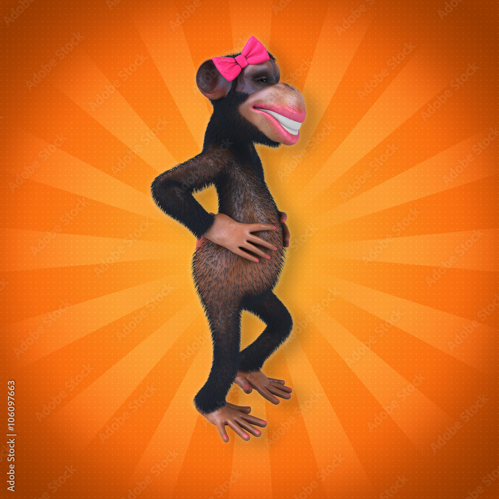 Sexy monkey Stock Illustration | Adobe Stock