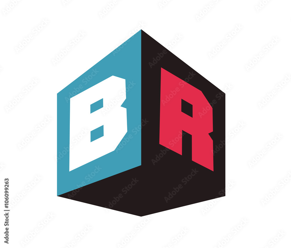 BR template Logo design for your company. Stock Vector | Adobe Stock