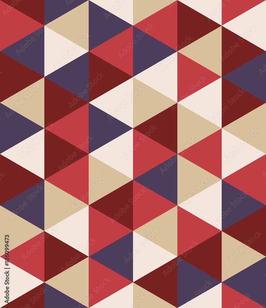 Vector modern seamless colorful geometry triangle pattern, color ...