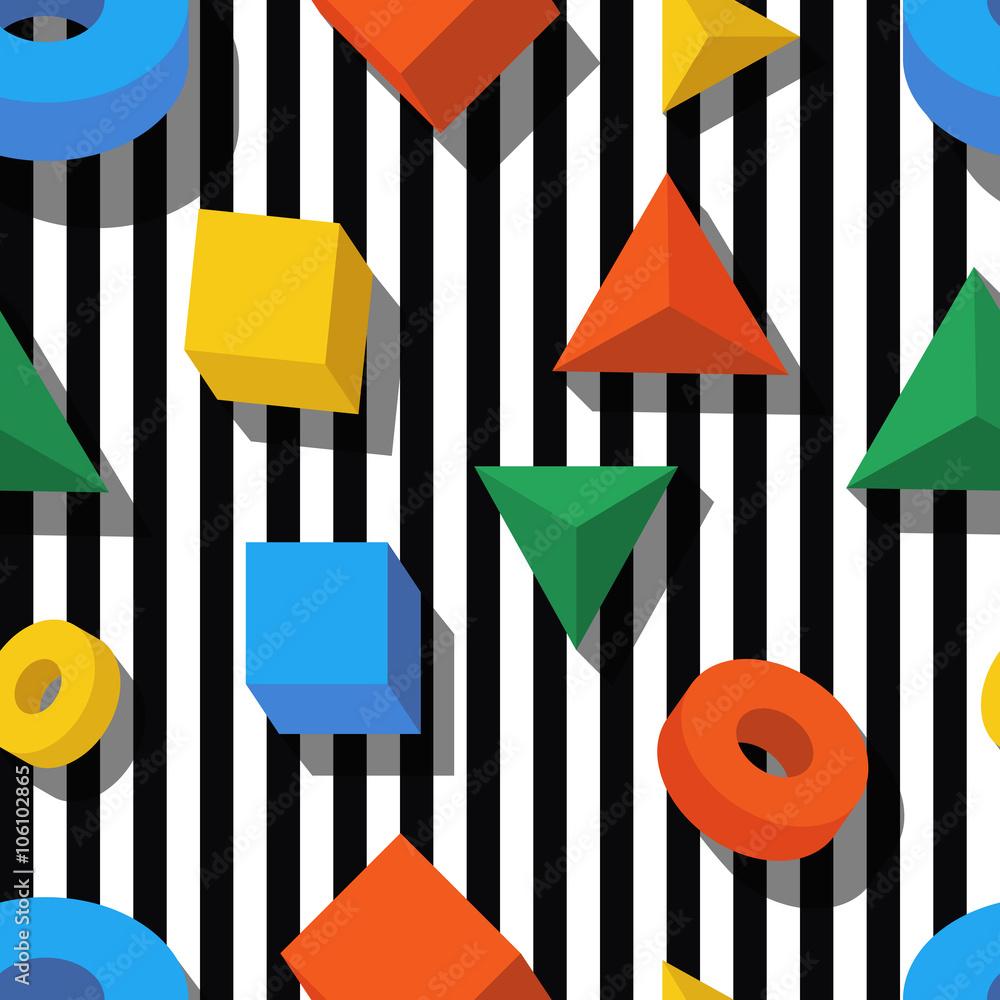 3d Geometric Shape Patterns