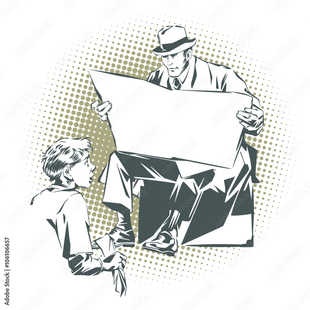 Vintage People Drawings