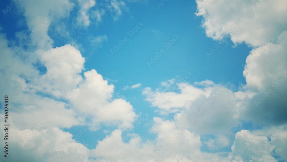 vintage color Clouds and blue sky Stock Photo | Adobe Stock