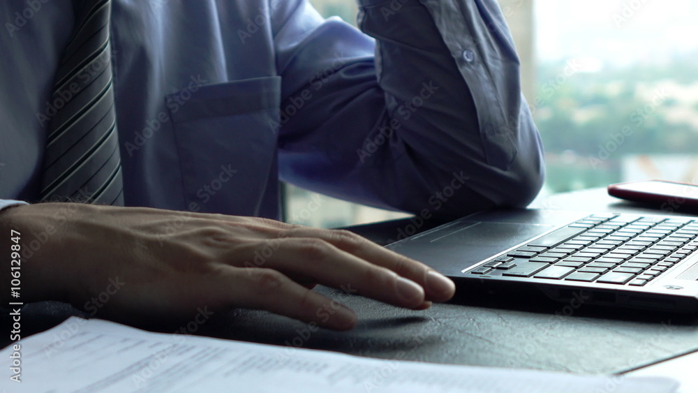 Bored businessman tapping desk with fingers in office, 4K Stock Video ...