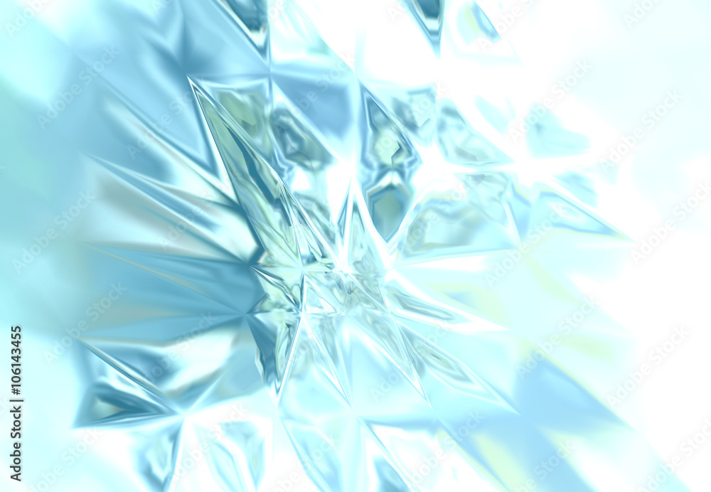 Reflective background surface with vibrant colors and shattered shapes ...