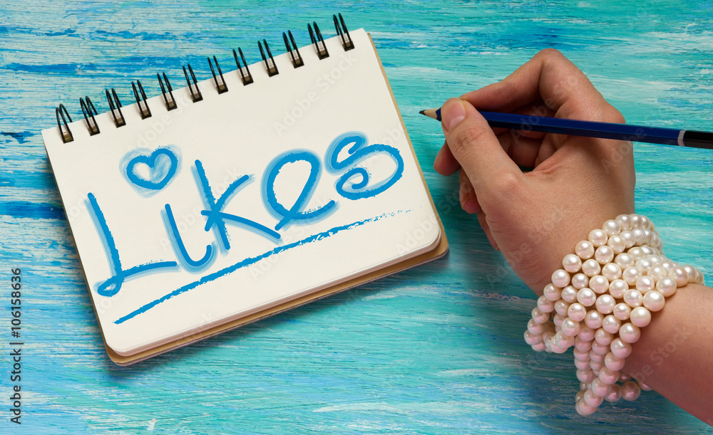 likes word. Conceptual inspirational quotes lettering for postcards ...