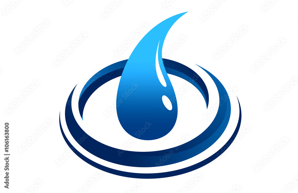 drop water splash logo Stock Vector | Adobe Stock