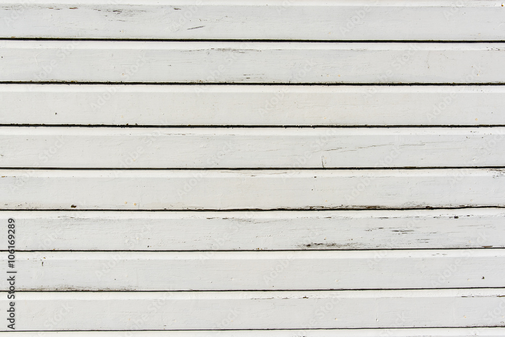 Section of white wood panelling from a beach hut, suitable for ...