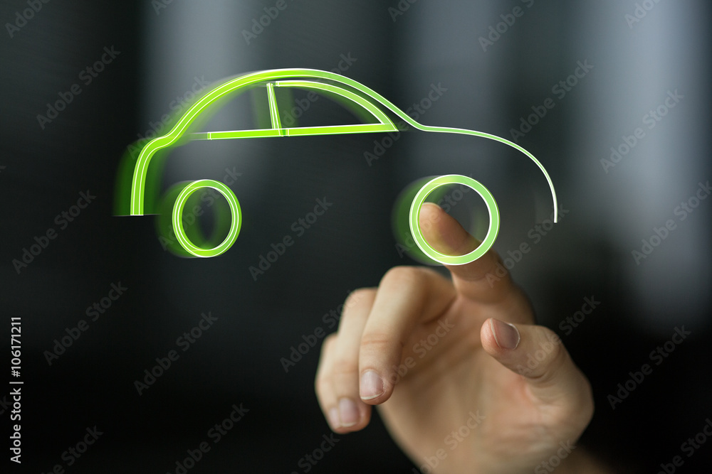 green car Stock Photo | Adobe Stock